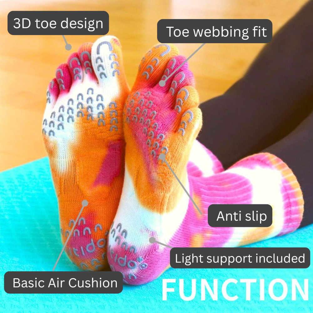 Best Grip Toe Socks for Pilates | Cushioned & Non-Slip Fit